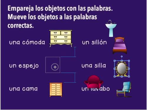 Spanish House and Chores Google Drive Interactive Notebook Activity