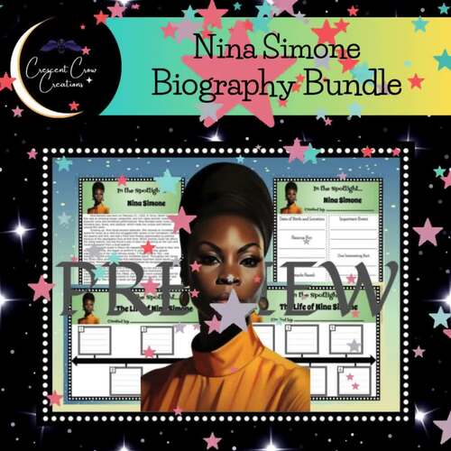 Black History Figure Nina Simone Biography Bundle Research Project