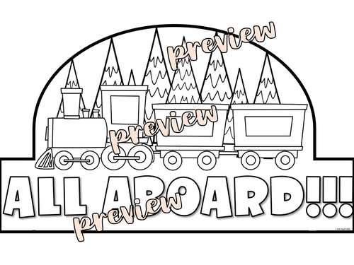 Polar Express Crown Hat Craft by Anh Huynh | TPT