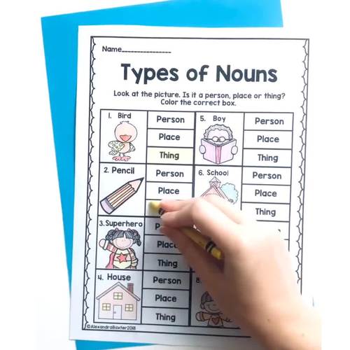 Nouns And Verbs Worksheets Nouns Or Verbs Worksheets Noun Verb Sort Cut ...