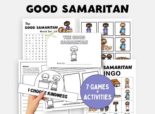 Parable of the Good Samaritan Bible Story Activity Pack for Sunday ...