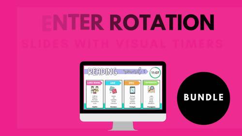 BUNDLE Center Rotation Chart Slides & Visual Countdown Timers | TPT
