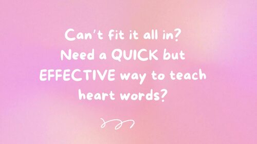Kindergarten Heart Words - High Frequency SOR Slides - Unit 14 - of ...