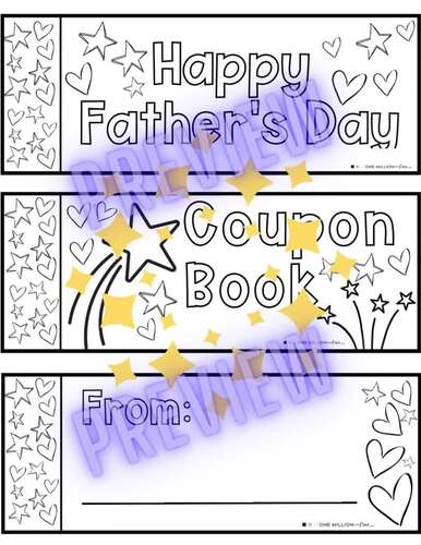 Father's Day Activities | Coupon Book | Coloring Pages | Writing Prompts