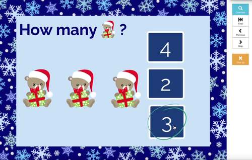Holiday Counting 1-10 with Boom Cards™ | Digital by Just Julie Shop