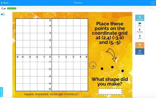 Polygons on a Coordinate Plane Boom Cards - Distance Learning Capable