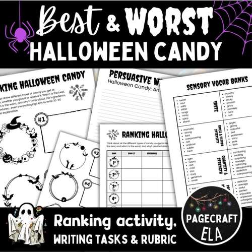 Rank the Best and Worst Halloween Candy with Writing Tasks and Vocab Banks