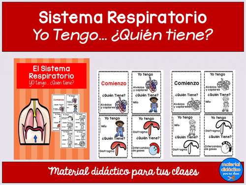 Sistema Respiratorio, vocabulario | Pack de juegos| Spanish Resources
