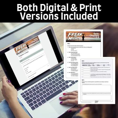 Freak the Mighty Novel Study Resource BUNDLE - 200 Pages in Print & Digital