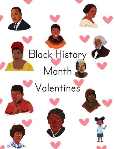 Black History Month Valentines! Great for Bulletin or Door Displays ...