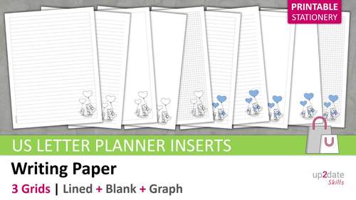 Father's Day Writing Paper for Father's Day Crafts - US Letter - Cats