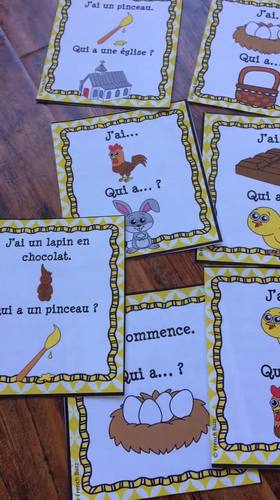 French Easter Game - Pâques - Jeu "j'ai... qui a...?" by French Buzz