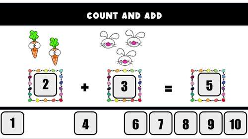 Easter Addition Drag and Drop by The Country Teacher | TPT