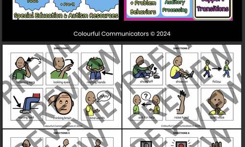 Lanyard Visual Cue Cards for Transitions, Positive Behaviors & Autism ...