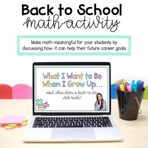 Back to School Math Activities Bulletin Board Display Get To Know You