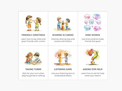 Making Friends Therapy Cards Kids Printable Psychotherapy Game Children ...
