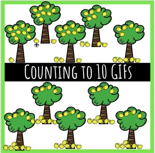 Counting to 10 Gifs - Animated Clipart BOOM size included | TPT