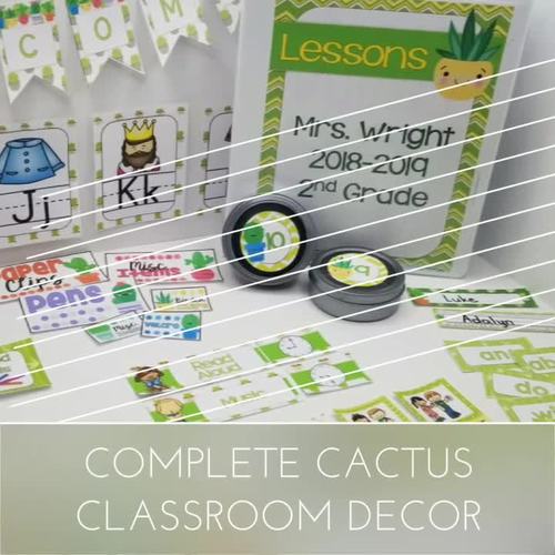 Cactus Classroom Decor | Succulent Classroom Decor | Cactus Theme BUNDLE
