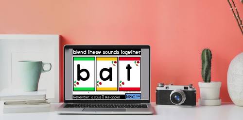Short A Game - DIGITAL & Hands On Print - CVC Blending Cards for Fall