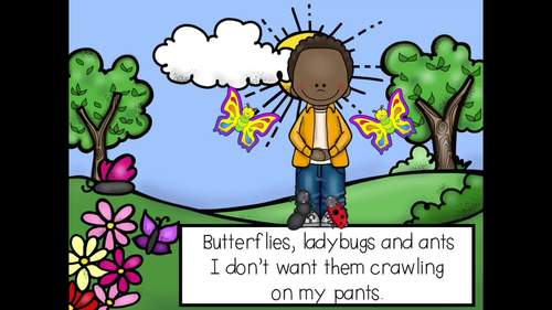 Insect Song / Poem & Video | Kindergarten & 1st | 5 Insect Activities ...