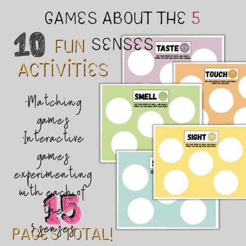 Printable 5 Senses Activity | Toddler Learning Worksheets + Draw Your ...