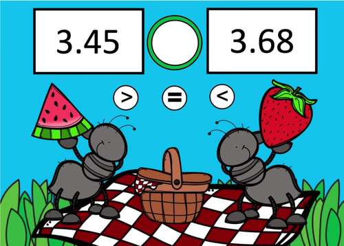 Comparing Decimals to the Thousandths Place Math Boom Cards | TPT