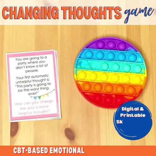 Change Unhelpful Thoughts to Helpful Positive Thoughts Digital and ...