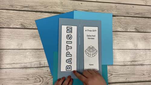 Baptism Bible Lesson Lapbook by Teach by Faith | TPT