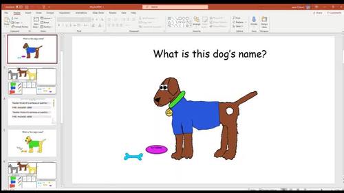 Dog Buddies- Interactive PowerPoint Slides by Jason's OT | TpT