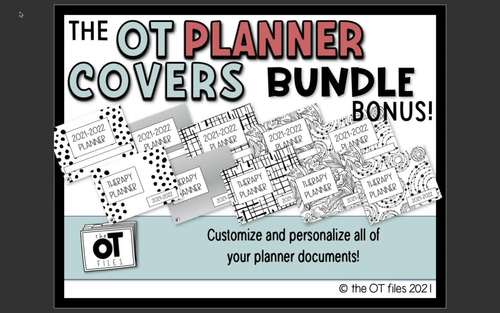 Occupational Therapy Documentation PLANNER BUNDLE by the OT files