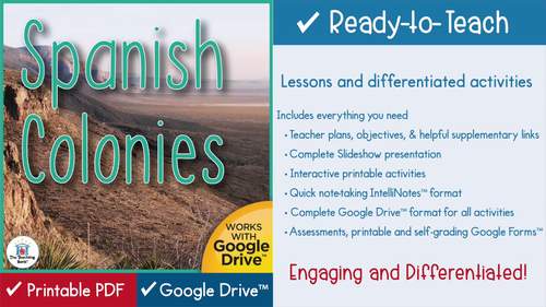 Spanish Colonies United States History Unit by The Teaching Bank