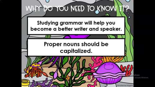 Common and Proper Nouns Mini Lesson Slides by Adrienne Wiggins | TPT