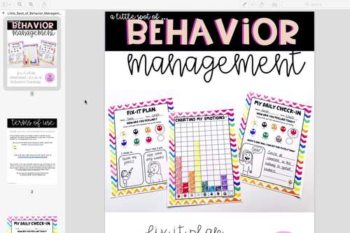 A Little Spot of Behavior Management (Tools) by Lovely In Lavender