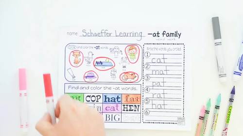 Short Vowel Word Families, Find and Spell Short Vowel CVC Words | TPT