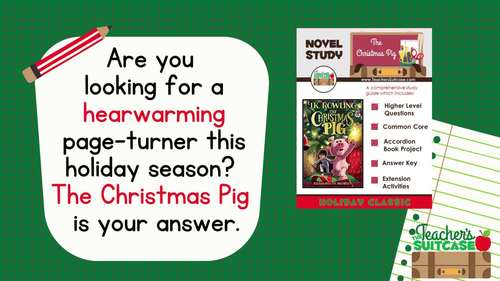 The Christmas Pig by J.K. Rowling {Novel Study & Book Project} - PRINT ...