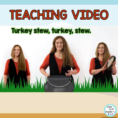 Music Lesson: "Turkey Stew" Orff Song, Teaching Video, Audio Tracks