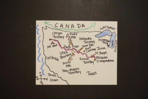 Let's Draw a Map of the Oregon Trail! by Patty Fernandez Artist | TPT