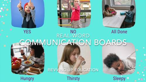 Real-World Communication Board for Students w/ Autism & Early Learners