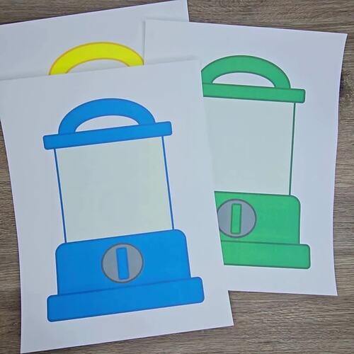 Camping Lantern Color Match by HH Fun and Learning | TPT