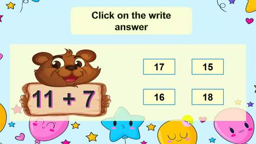 1 st grade addition within 20, digital math game with 48 printable task ...