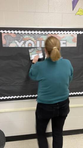 Inspirational Test Prep Boot Camp Collaborative Coloring Poster | Editable