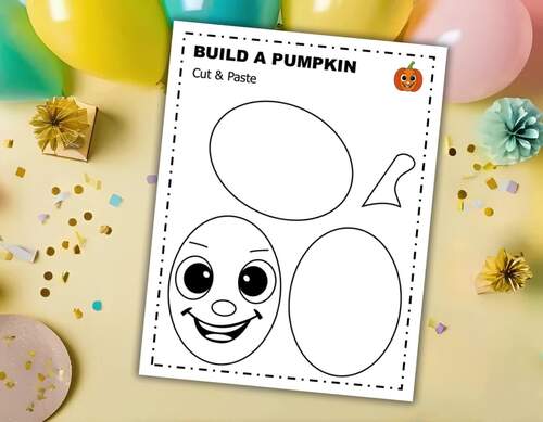 Easy Pumpkin Craft | Cut & Paste Halloween Activity Preschool ...