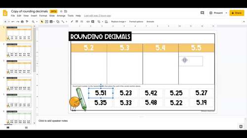 Rounding Decimals Digital Activities for Google Apps by Hooty's Homeroom
