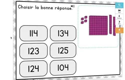 Place Value to 200 Composing Numbers to 200 French Digital Boom Cards