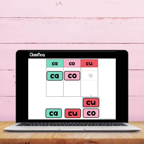 Letra C Ca Co Cu Sílabas con C Digital Seesaw Google Slides en español