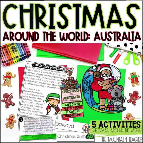 Christmas in Australia Reading Comprehension, Scavenger Hunt Activity ...