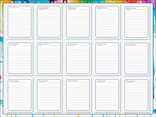 SEL Journal Writing | Self-control Activities | Journal Writing Prompts