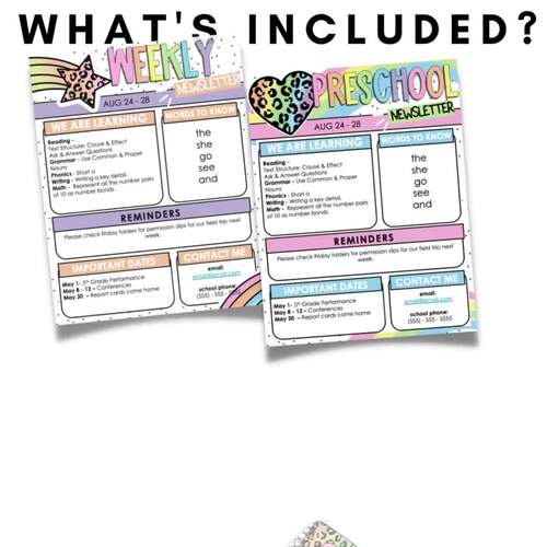 Hey Lisa! Bright & Happy Newsletter | Parent Communication | Editable