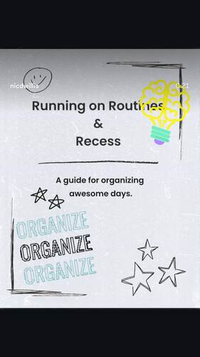 Elementary Planner: Running on Routines & Recess by TheFocusFox | TPT