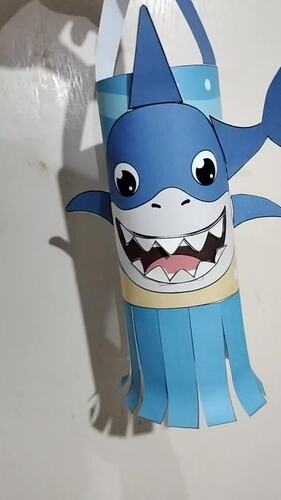 Shark Windsock Craft Shark Craft Summer Craft Ocean Animal Shark Week ...